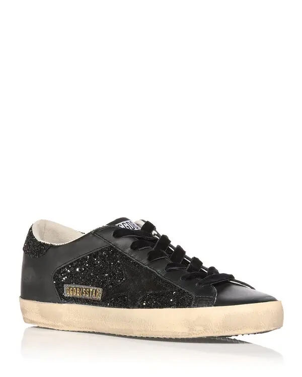 GOLDEN GOOSE Super-star Low Top Sneakers - Black