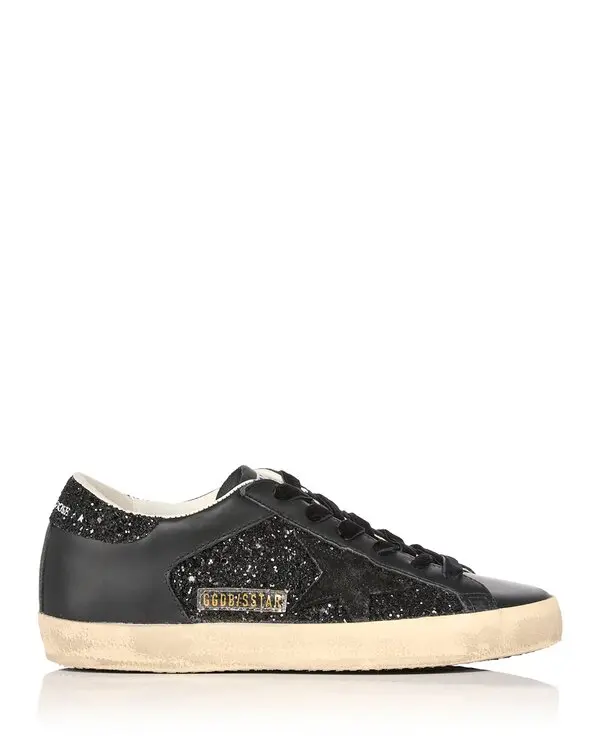 GOLDEN GOOSE Super-star Low Top Sneakers - Black
