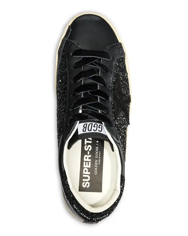 GOLDEN GOOSE Super-star Low Top Sneakers - Black