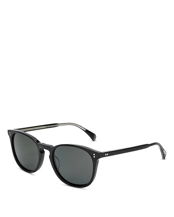 Oliver Spencer Finlay Round Sunglasses - Black White