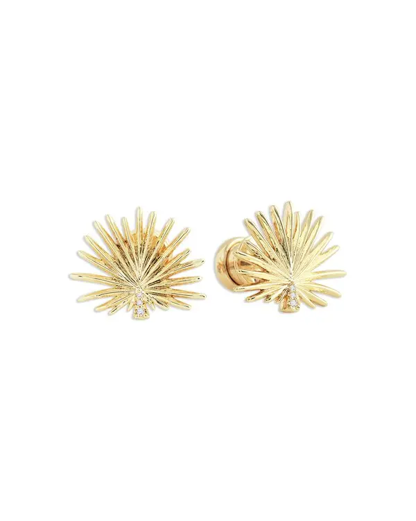 ANABEL ARAM Palm Stud Earrings