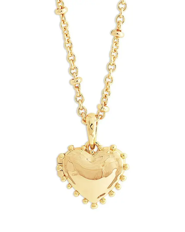 ANABEL ARAM Small Heart Locket Pendant Necklace - Gold