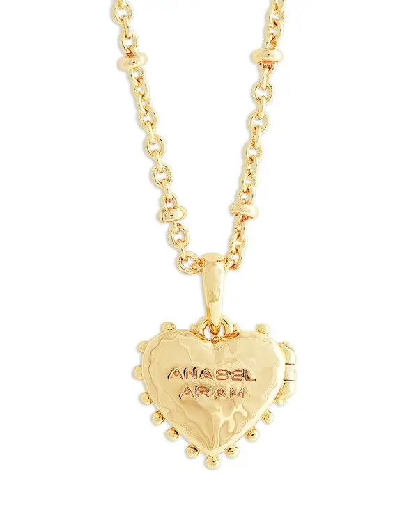 ANABEL ARAM Small Heart Locket Pendant Necklace