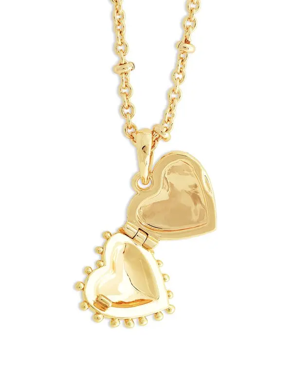 ANABEL ARAM Small Heart Locket Pendant Necklace