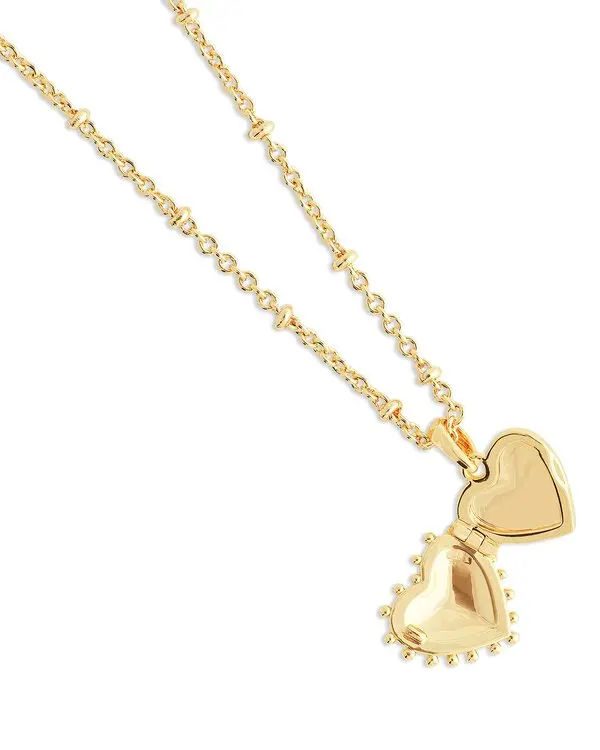 ANABEL ARAM Small Heart Locket Pendant Necklace