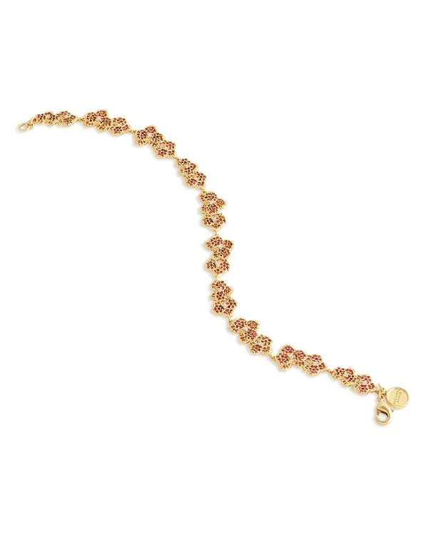ANABEL ARAM Pave Orchid Tennis Bracelet