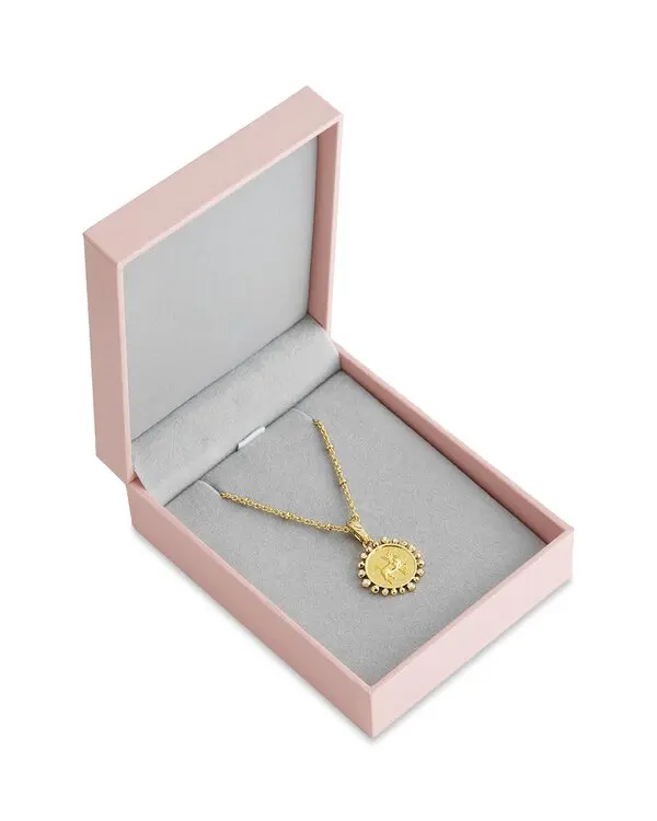 ANABEL ARAM Pave Zodiac Pendant Necklace - Taurus