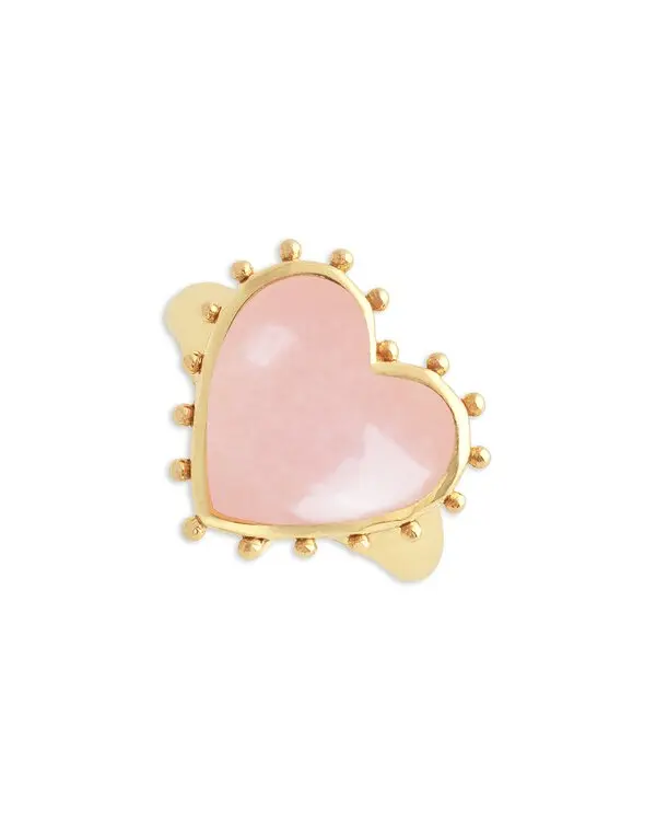 ANABEL ARAM Rose Quartz Heart Ring