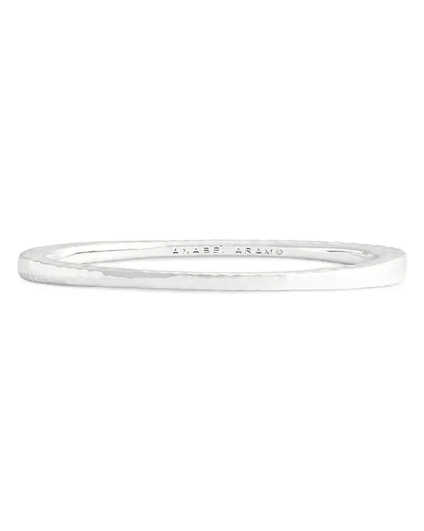 ANABEL ARAM Farrier Thin Hinged Bracelet - Silver