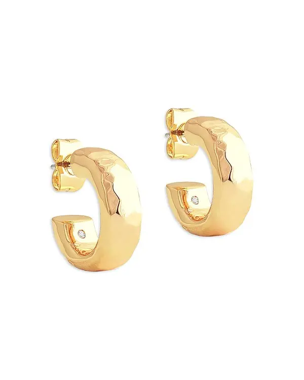 ANABEL ARAM Farrier 18k Yellow Plated Huggie Hoop Earrings - Gold