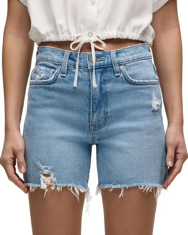 Hudson Jeans Devon High-rise Boyfriend Denim Shorts