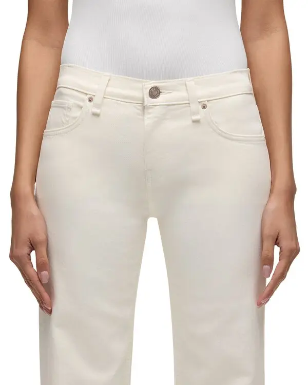 Hudson Jeans Kelli Low Rise Straight Jeans - Ecru