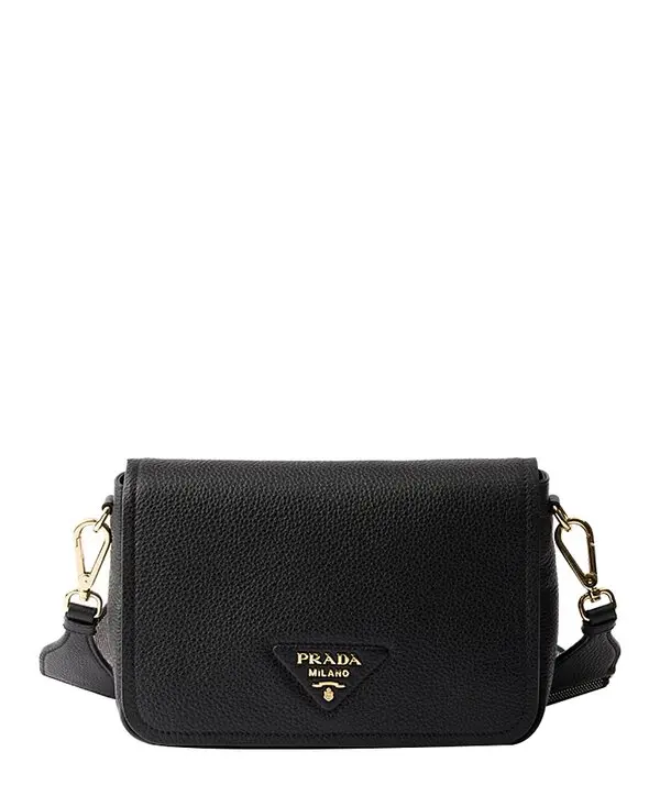 Prada Leather Shoulder Bag - Black