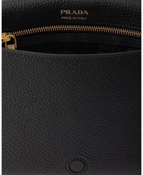 Prada Leather Shoulder Bag - Black