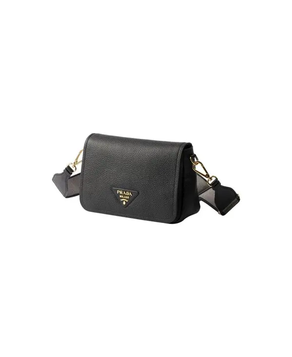 Prada Leather Shoulder Bag - Black