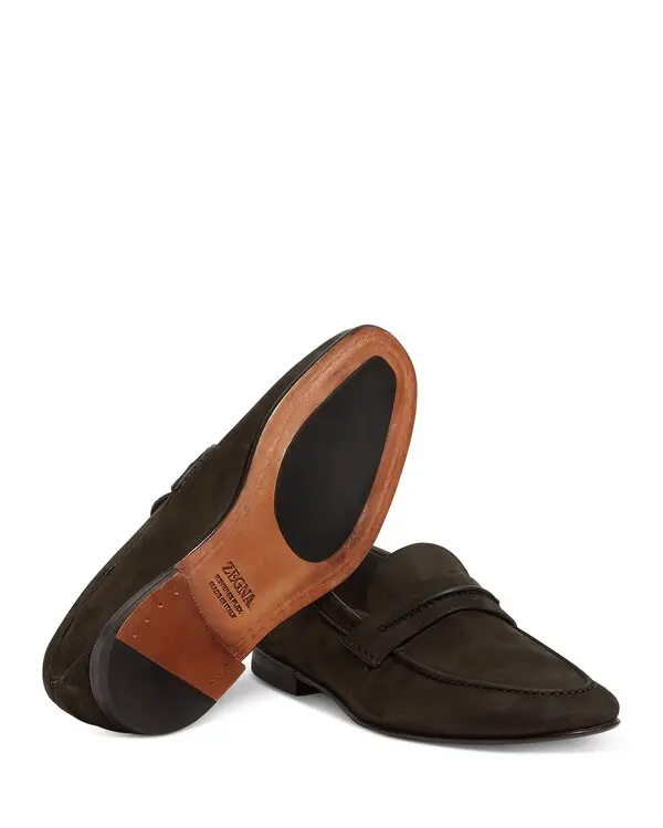 Zegna Secondskin Mocassin Loafer - Dark Brown