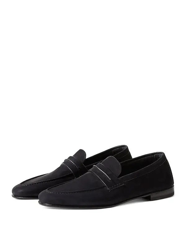 Zegna Secondskin Mocassin Loafer - Navy Blue