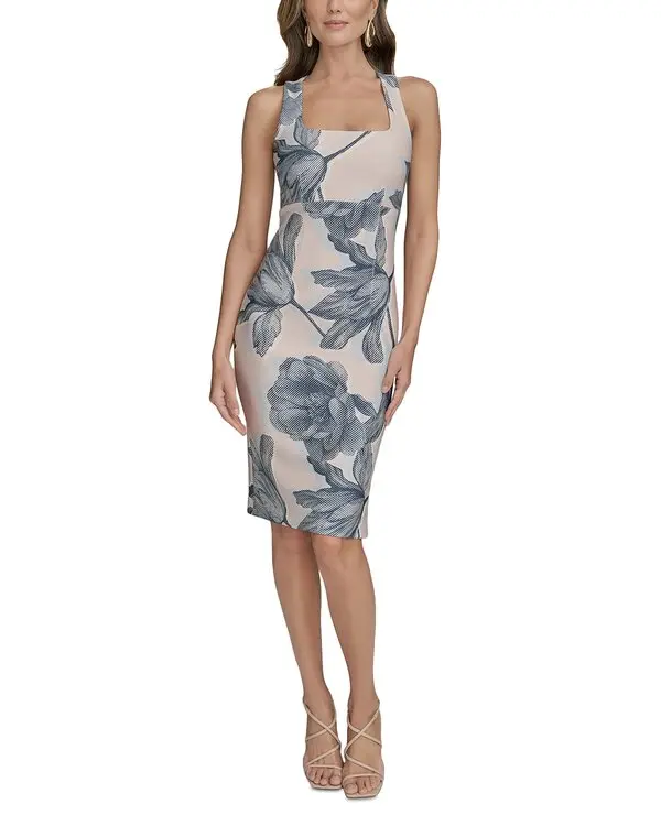 Donna Karan New York Floral Sheath Dress