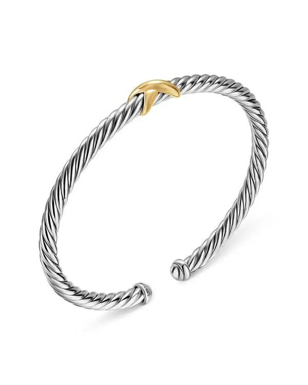 David Yurman Cable Flex X Station Bracelet - Silver
