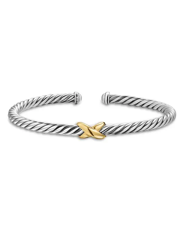 David Yurman Cable Flex X Station Bracelet - Silver
