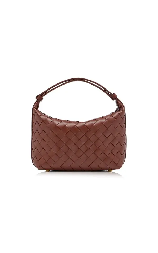 Bottega Veneta Wallace Intrecciato Leather Mini Bag - Brown