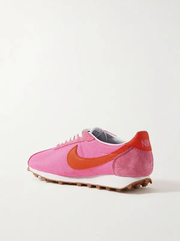 Nike Ld-1000 Mesh And Suede Lace-up Sneakers - Pink