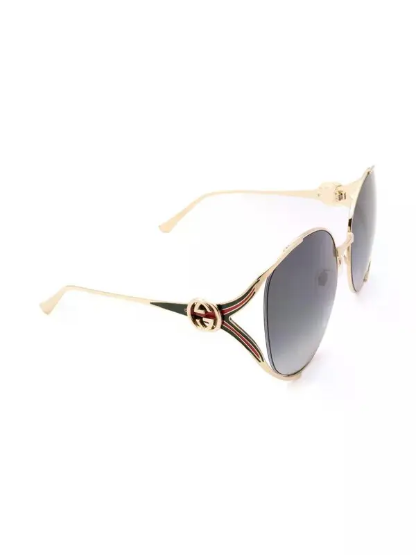 Gucci Round-frame Sunglasses - Gold