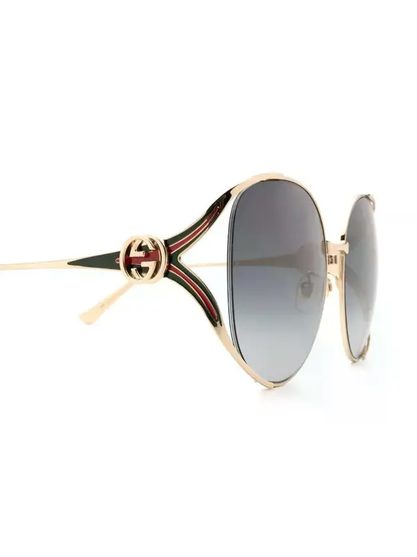 Gucci Round-frame Sunglasses - Gold