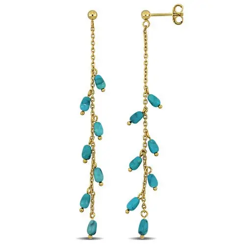 JULIANNA B. Composite Dangle Earrings - Turquoise