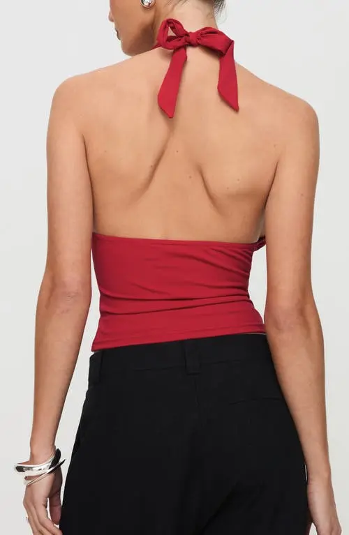 Princess Polly Whimsy Halter Top - Red