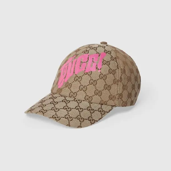 Gucci Gg Canvas Baseball Cap With Print Original Gg Fabric
