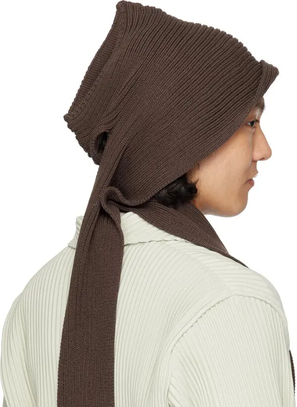 BEANIE SCARF HOMME PLISSÉ ISSEY MIYAKE HOMME PLISSÉ ISSEY MIYAKE Khaki Beanie Scarf Homme Plisse Issey Miyake
