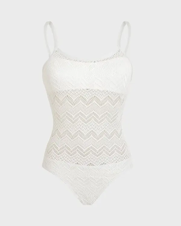 Vilebrequin Lisanne Lace One-piece Swimsuit - White