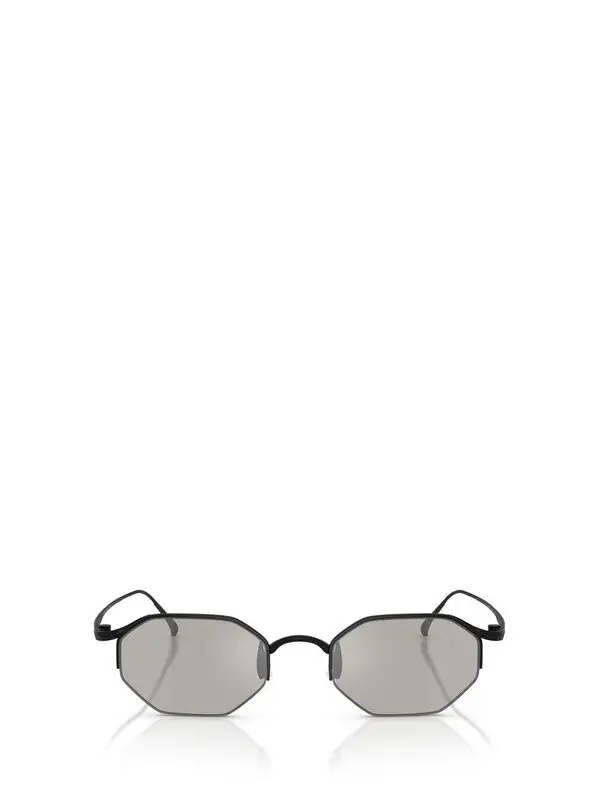 Giorgio Armani Round Frame Sunglasses - Matte Black