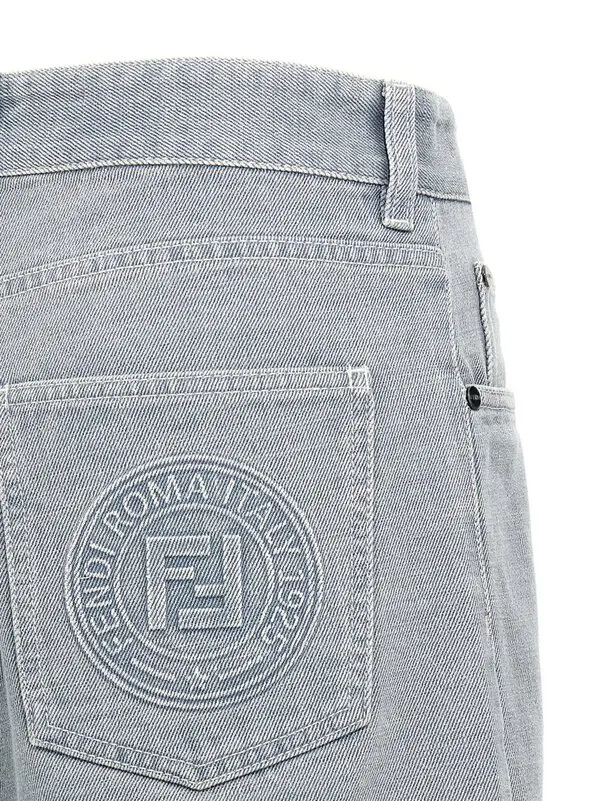 Fendi Denim 'Go-To' Shorts In Gray - 33% Off | Editorialist