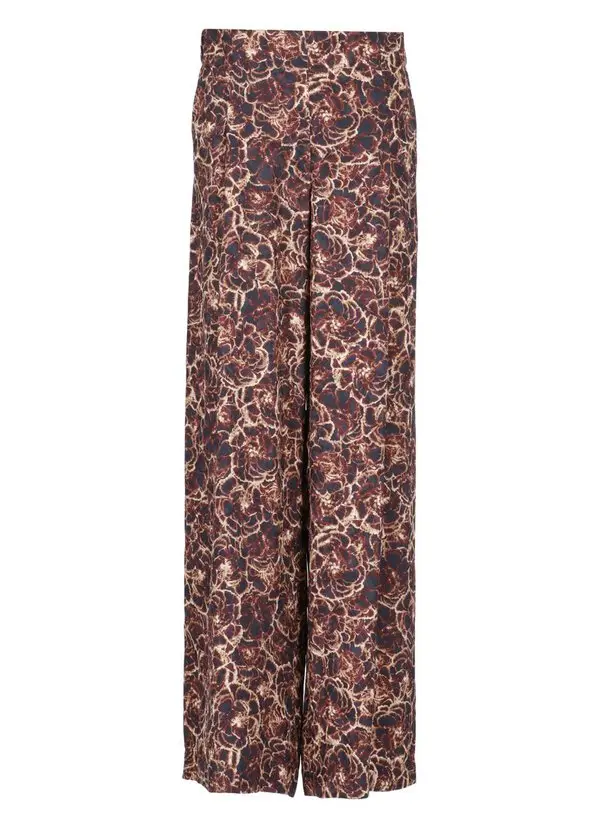Dries Van Noten Floral Print Trousers - Purple