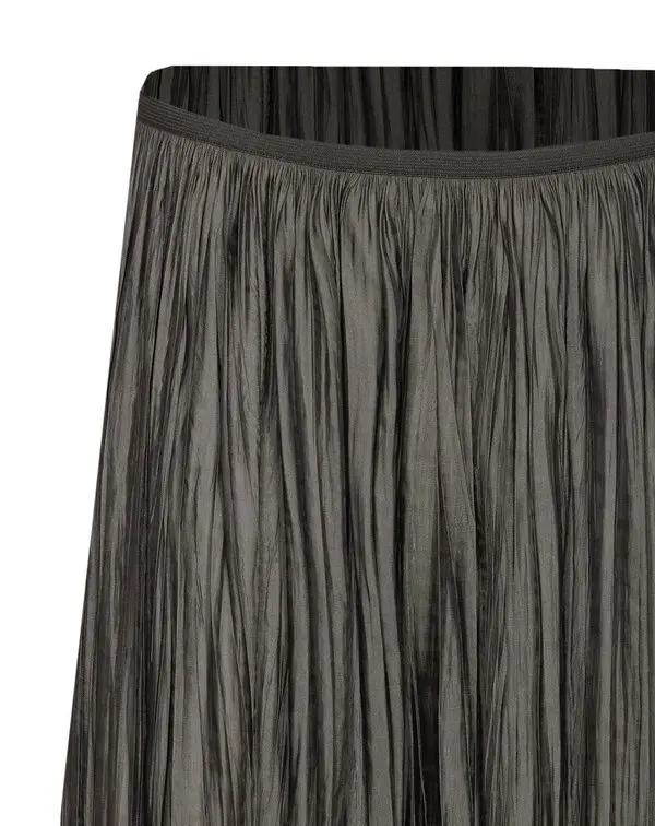 ROBERTO COLLINA Pleated Midi Skirt - Green