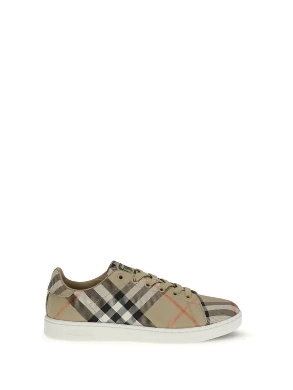 Burberry Low-top Leather Sneakers - Beige