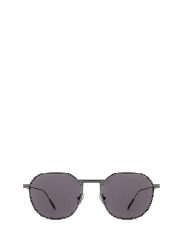 Zegna Rounded Sunglasses - Silver