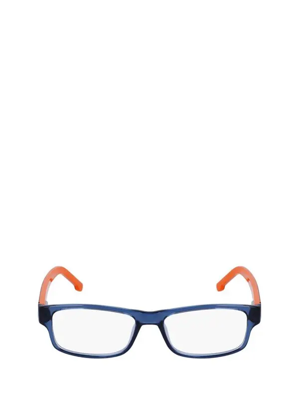 Lacoste Rectangular Eyeglasses - Blue Steel / Orange