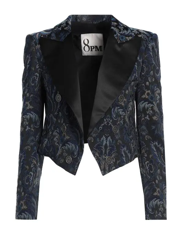 8PM Single-breasted Floral-print Blazer
