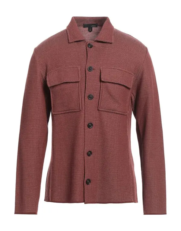 LARDINI Shirt Brick Size Wool