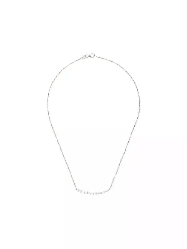 ANITA KO 18kt White Gold Graduated Diamond Necklace - Silver
