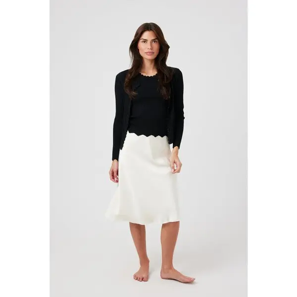 BY TESS COLLECTION Ella Mini Skirt - Ivory