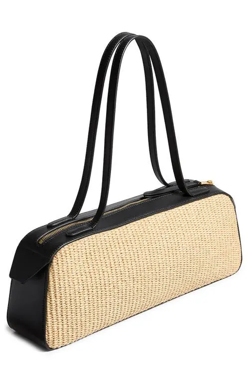 Khaite Simona Faux Raffia Shoulder Bag