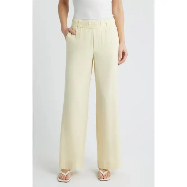 Wit & Wisdom Skyrise Straight Leg Pants - Lemon Lush
