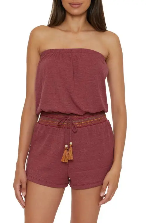 SOLUNA Sunset Cover-up Romper - Burgundy