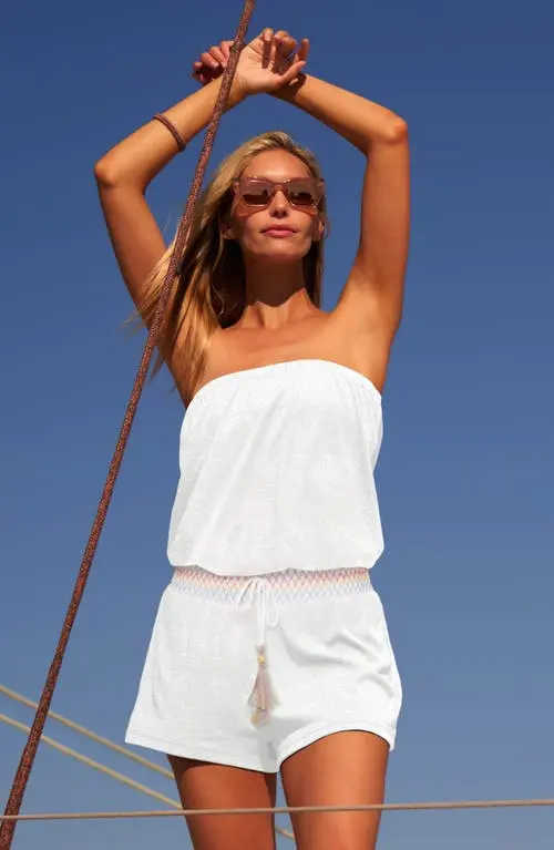 SOLUNA Sunset Cover-up Romper - White