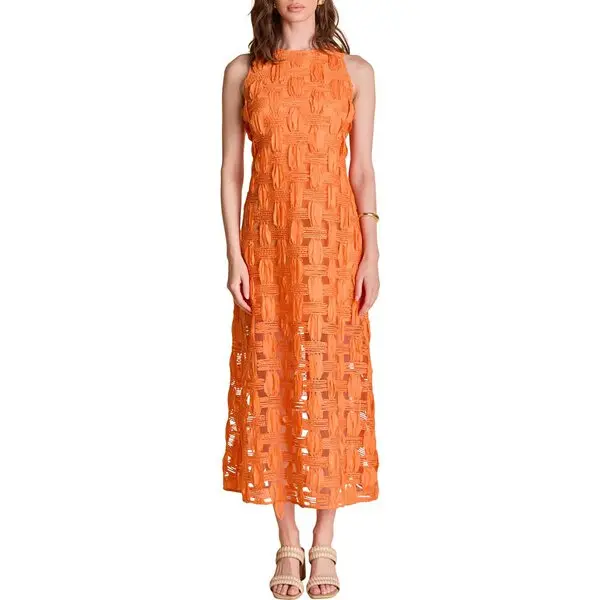 Endless Rose Textured Maxi Dress - Orange