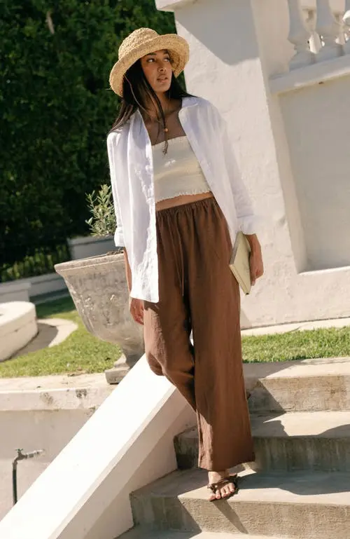 WHIMSY + ROW Kira Pants - Chocolate